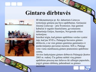 Gintaro kelias | PPT