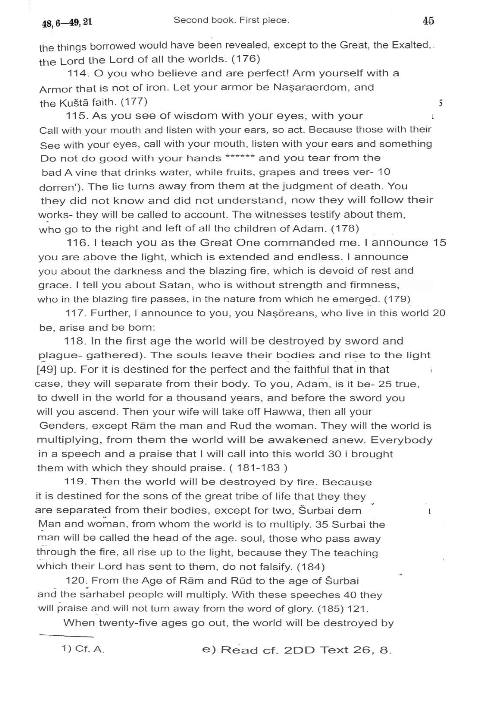 Ginza Rabba - English translation | Mark Lidzbarski | PDF