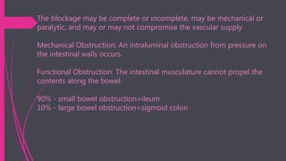 Gastrointestinal obstruction | PPTX | Digestive Disorders | Diseases ...
