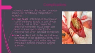 Gastrointestinal obstruction | PPTX | Digestive Disorders | Diseases ...
