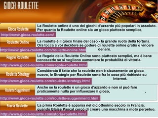 gioca roulette online | PPT