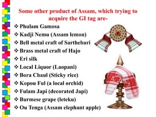 GI of ASSAM, INDIA | PPTX