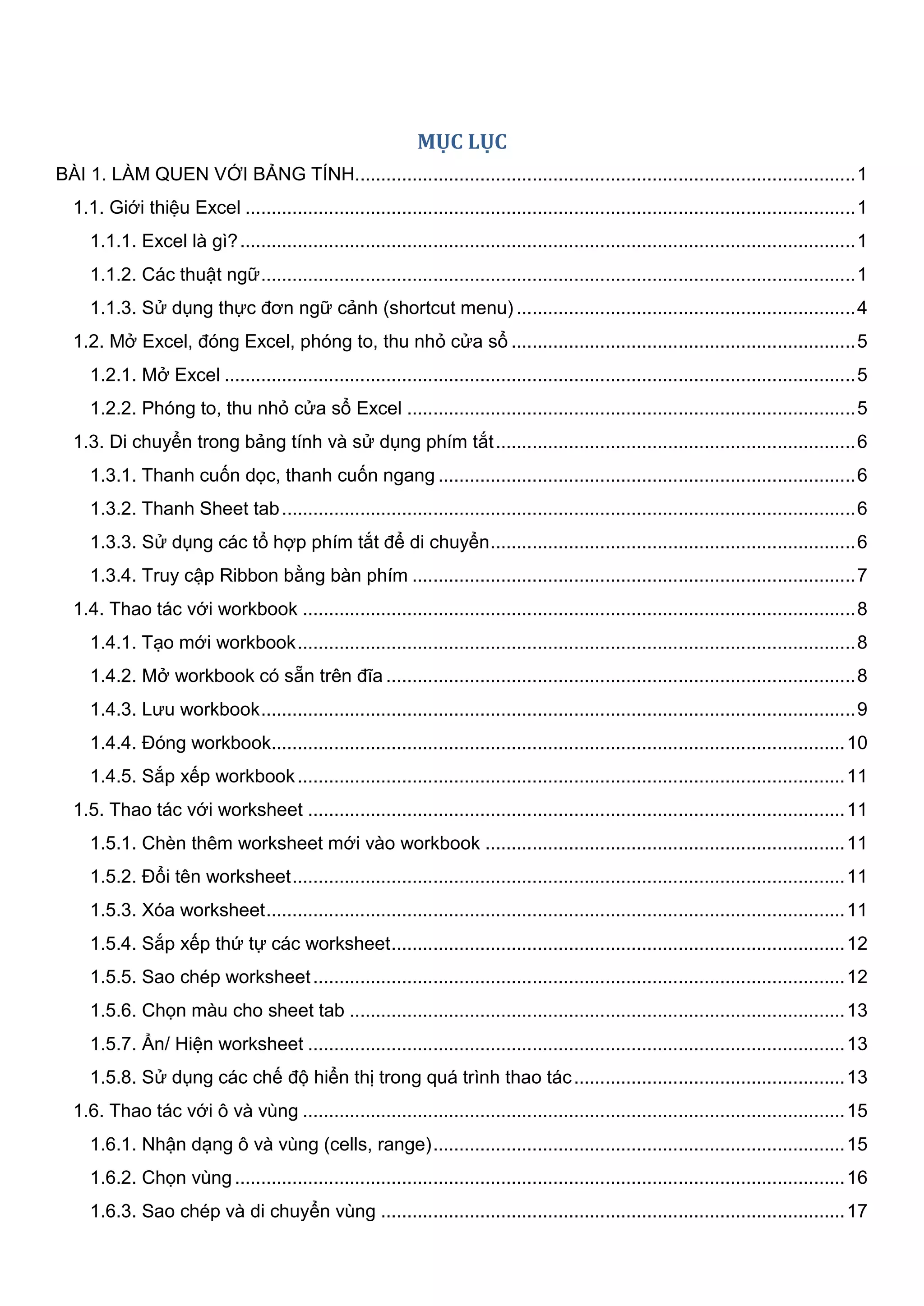 Gioithieu excel | PDF