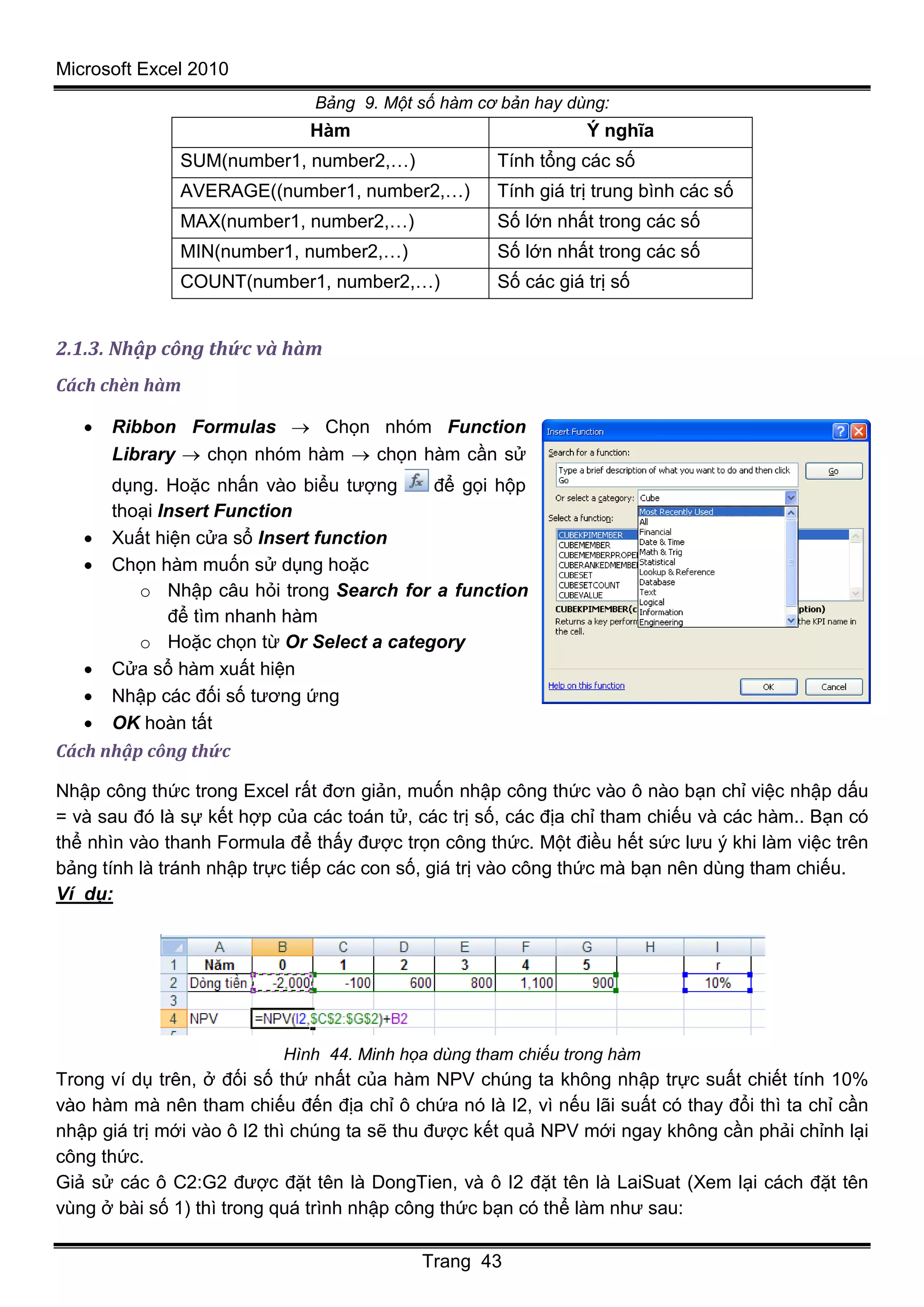 Gioithieu excel | PDF