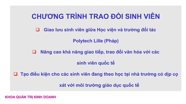 Gioi thieu khoa qtkd2 PTITHCM | PPTX
