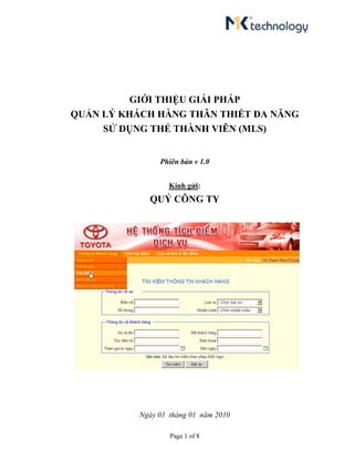 Multi Loyalty Solution (Quan ly khach hang than thiet) | PDF