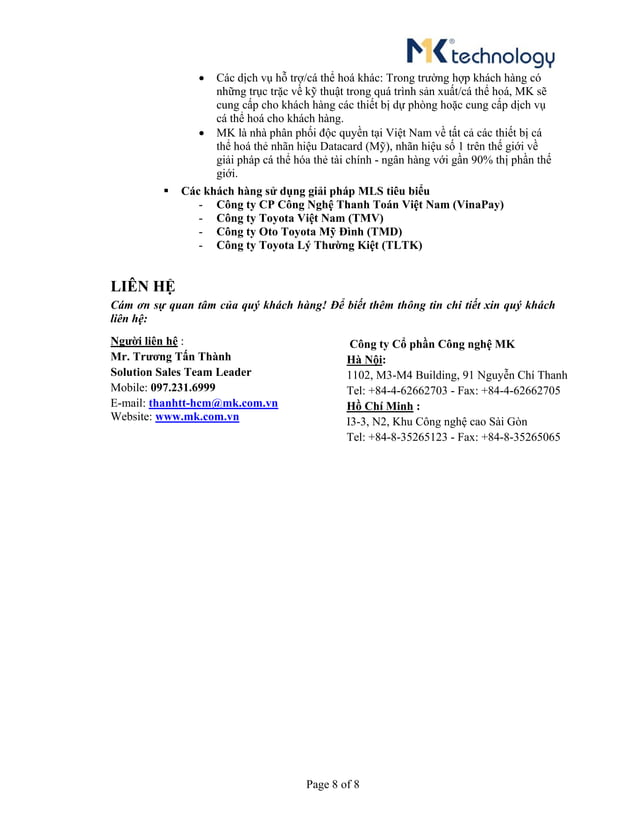 Multi Loyalty Solution (Quan ly khach hang than thiet) | PDF