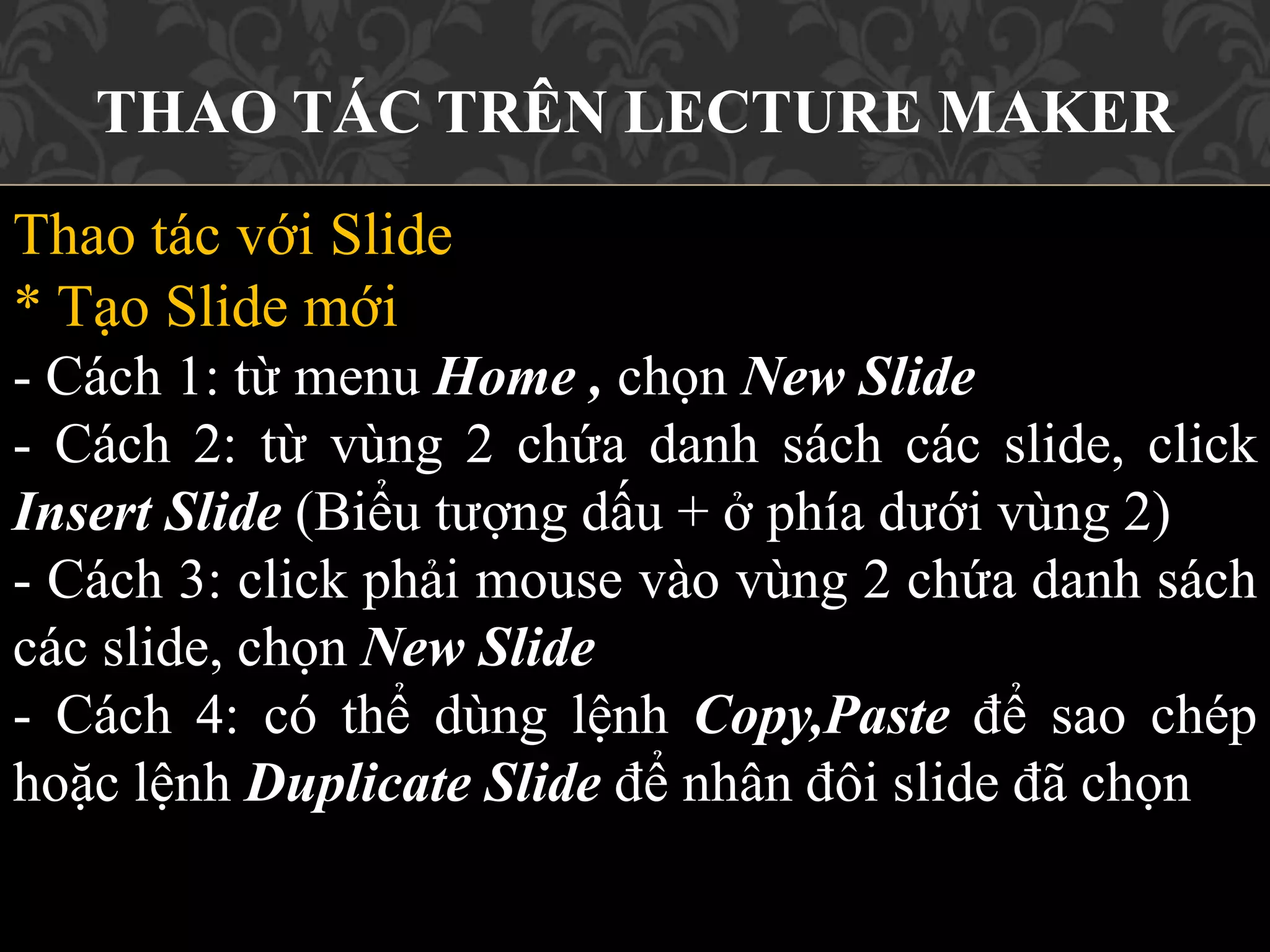 Gioi thieu phan mem lecture maker | PPT | Free Download