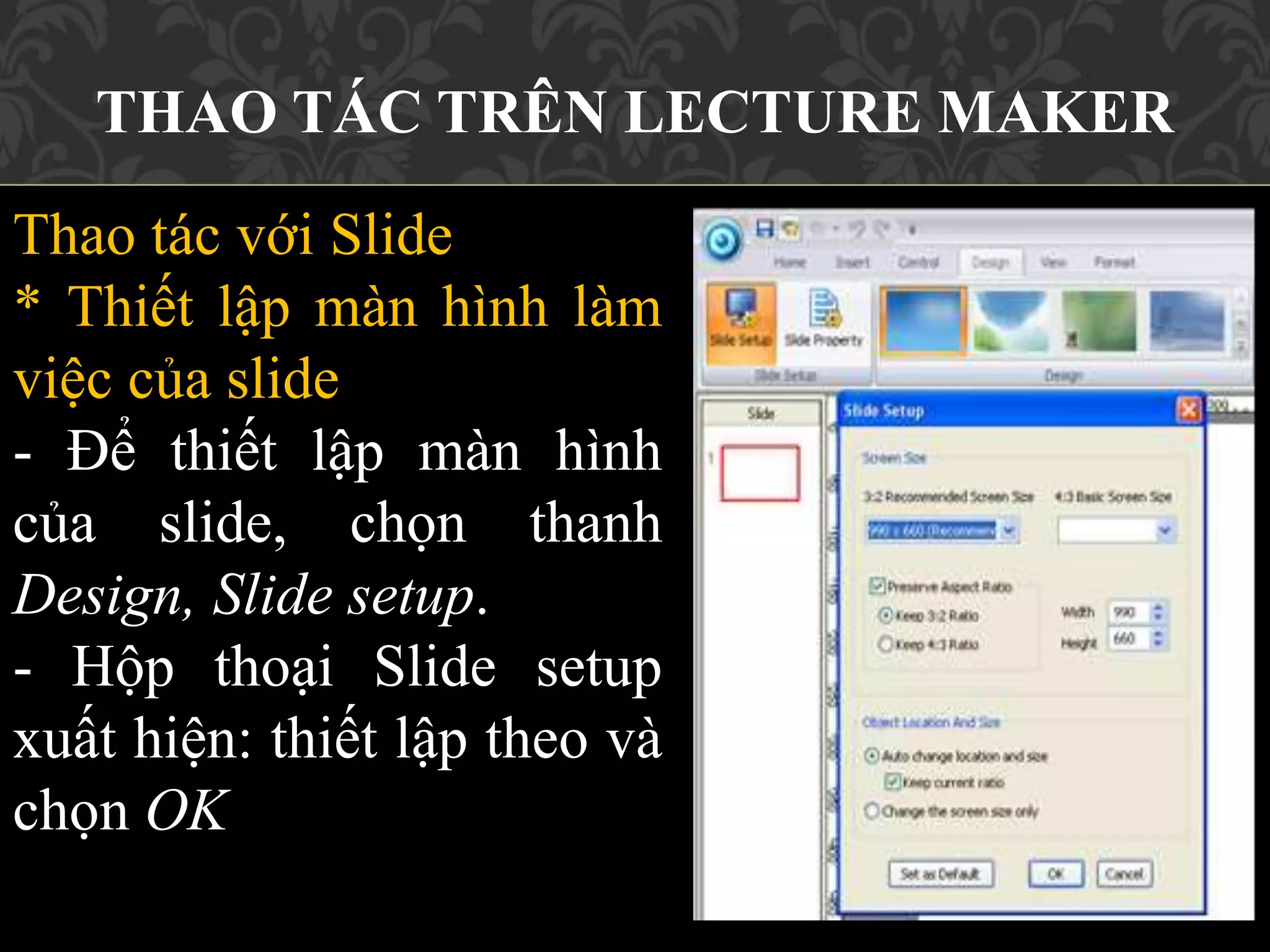 Gioi thieu phan mem lecture maker | PPT