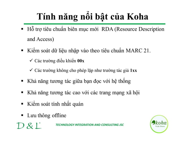 Gioi thieu pm quan ly thu vien koha | PDF