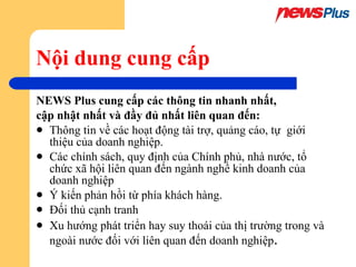 Gioi thieu press clipping | PPT