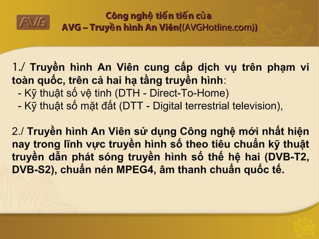 Gioi thieu thong tin chung ve avg va th an vien | PPT
