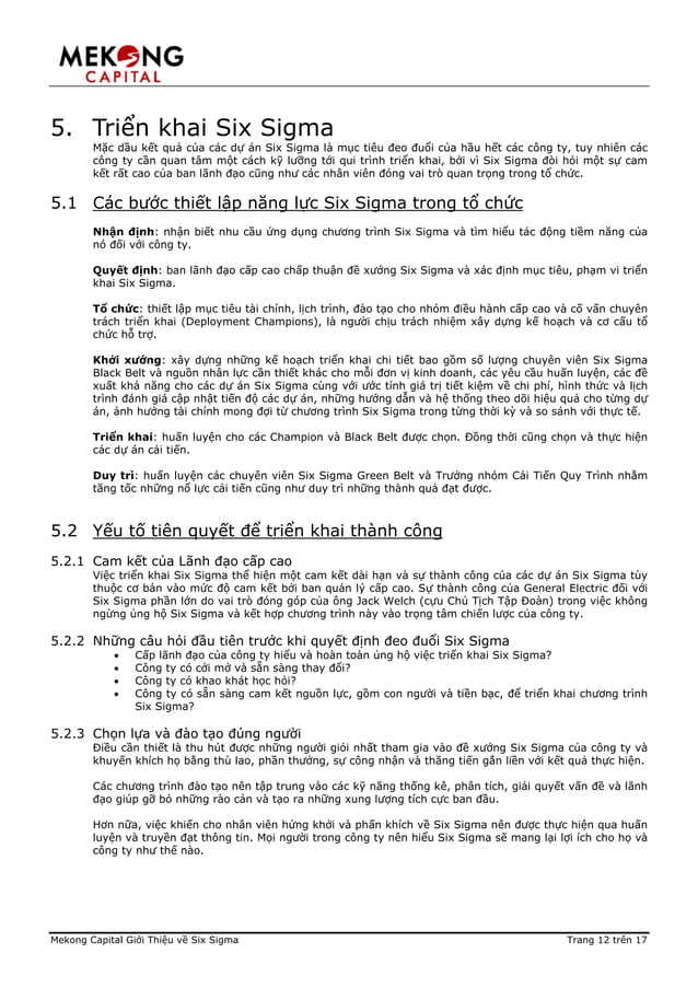 [huls] Gioi thieu ve 6 sigma | PDF