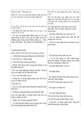 Giáo án điên tử chủ đề thế giới động vật đề tài khám phá quả trứng | PDF