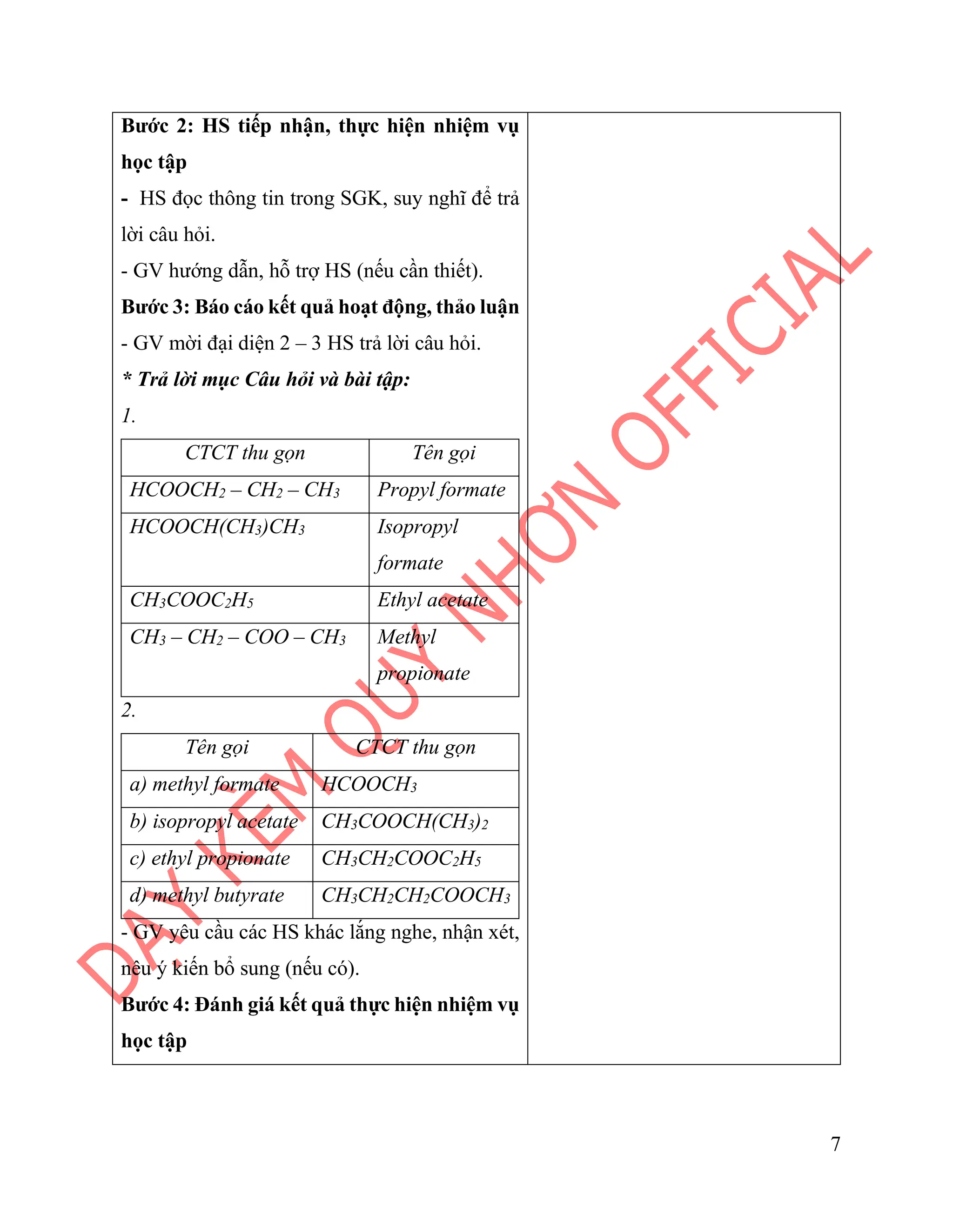 GIÁO ÁN KẾ HOẠCH BÀI DẠY HÓA HỌC 12 - CẢ NĂM - KẾT NỐI TRI THỨC THEO CÔNG VĂN 5512 (2 CỘT) NĂM ...