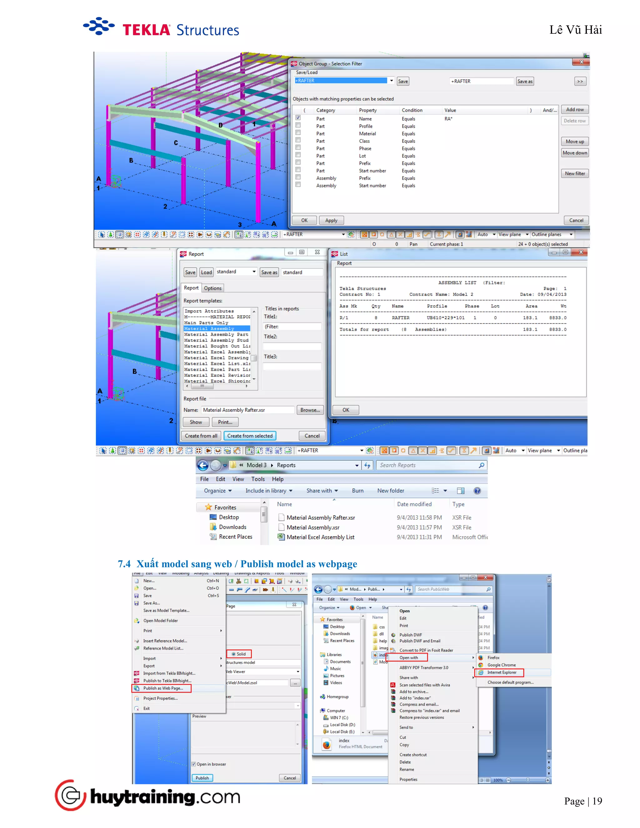 Giáo án Tekla Structures | PDF