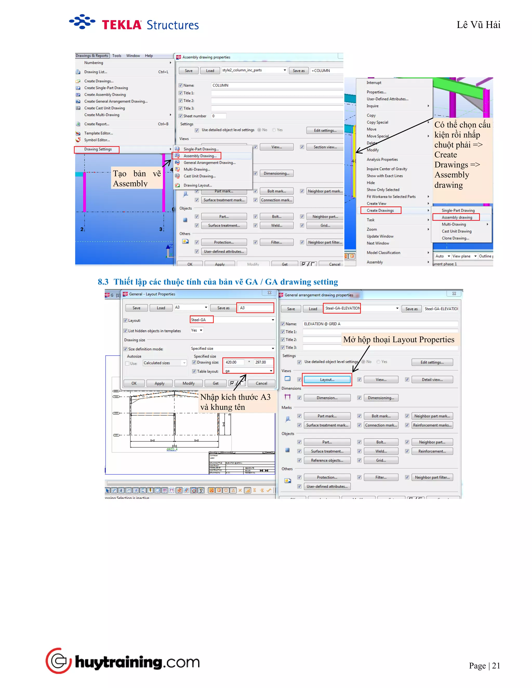 Giáo án Tekla Structures | PDF