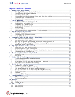 Giáo án Tekla Structures | PDF