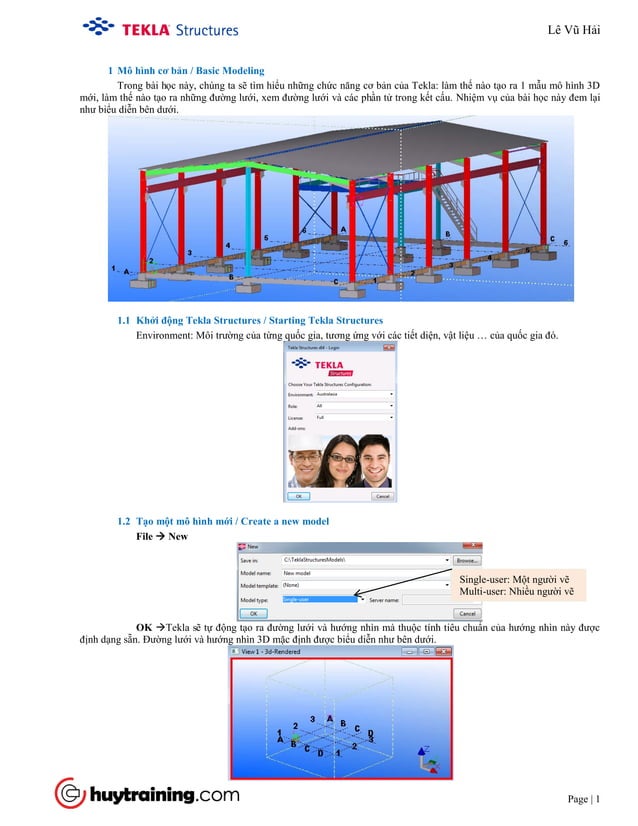 Giáo án Tekla Structures | PDF