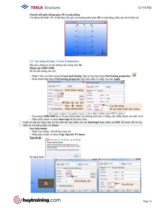 Giáo án Tekla Structures | PDF