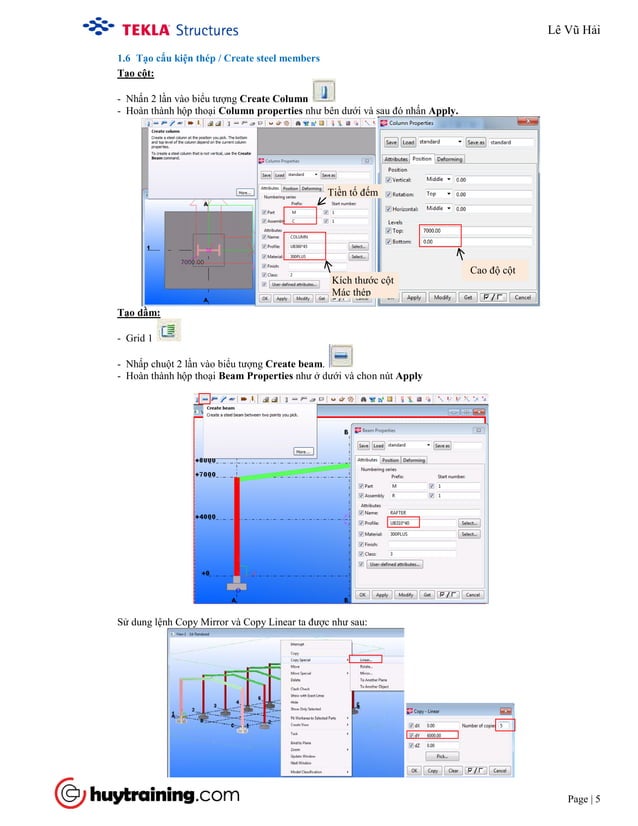Giáo án Tekla Structures | PDF