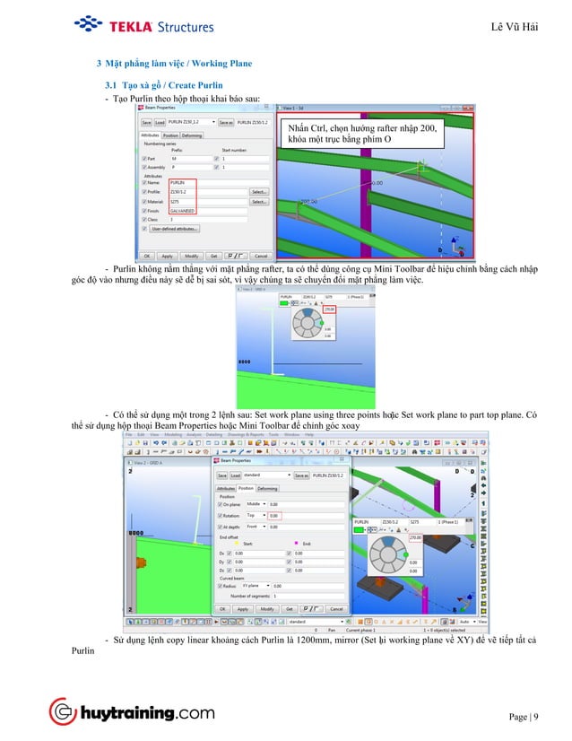 Giáo án Tekla Structures | PDF
