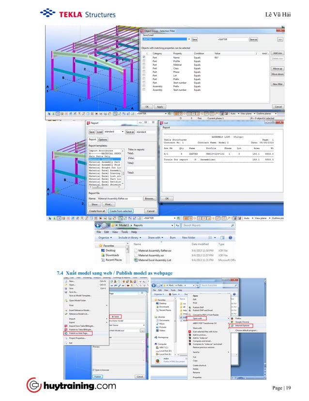 Giáo án Tekla Structures | PDF