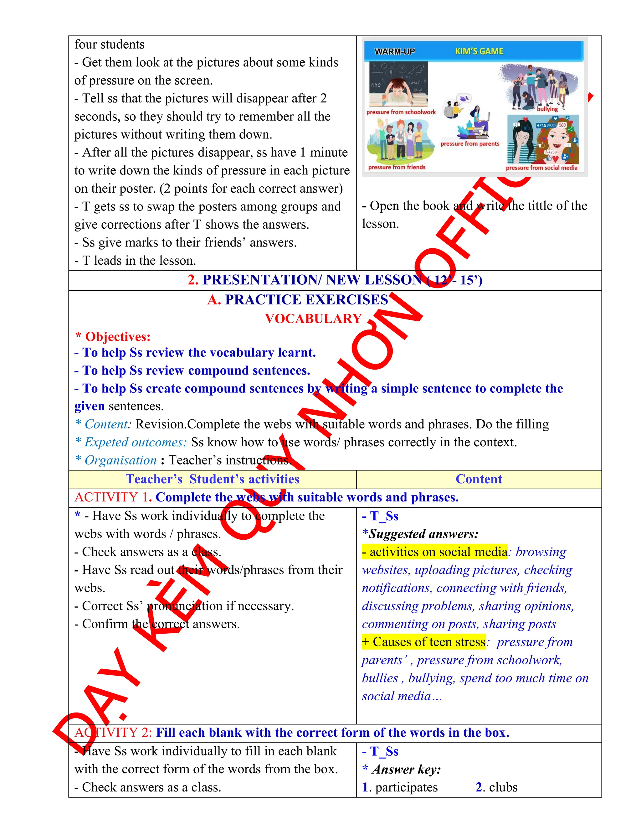 GIÁO ÁN TIẾNG ANH 8 GLOBAL SUCCESS (CẢ NĂM) THEO CÔNG VĂN 5512 (2 CỘT ...