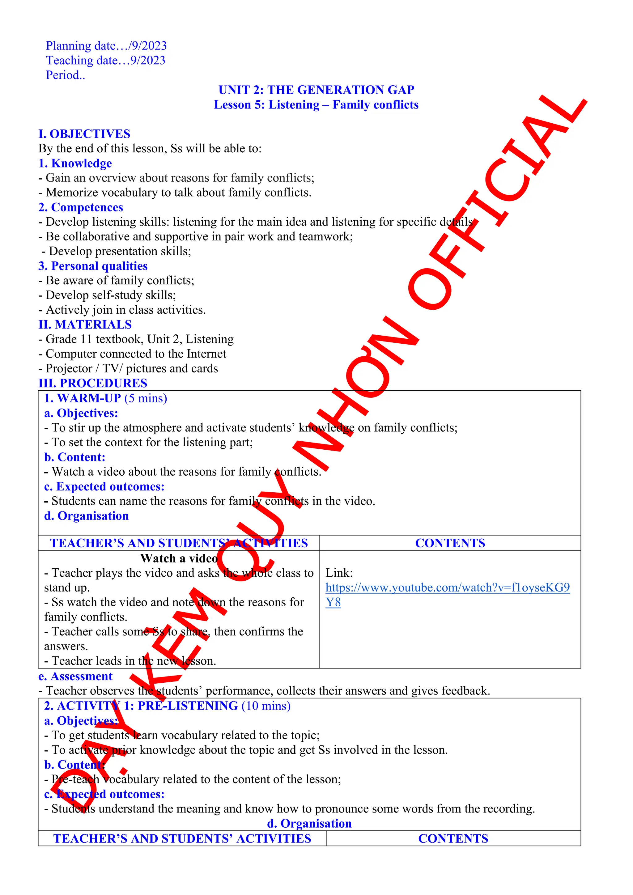 GIÁO ÁN TIẾNG ANH GLOBAL SUCCESS LỚP 11 (CẢ NĂM) THEO CÔNG VĂN 5512 (2 CỘT) NĂM HỌC 2023-2024 ...