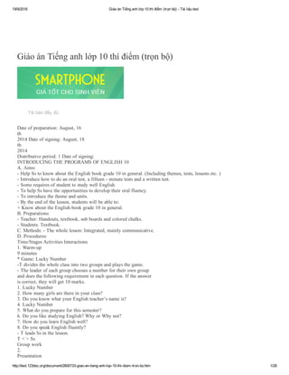 Unit 9 Tiếng Anh 10 Thí Điểm - Hướng Dẫn Học Tập Toàn Diện