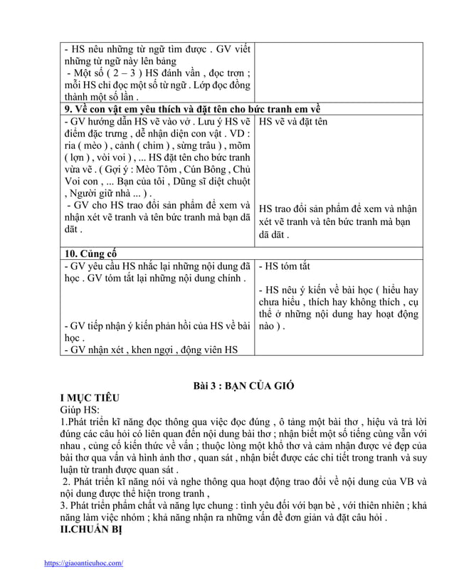 Giáo án Tiếng Việt Lớp 1 (Kết nối tri thức) - Phần: Tập đọc - Chương trình cả năm đầy đủ | PDF