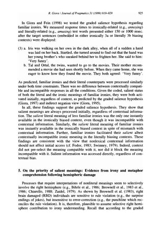 Giora.99.priority of salient meaning | PDF