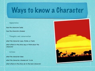 Springboard Lesson on Characterization | PPT