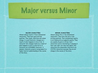 Springboard Lesson on Characterization | PPT