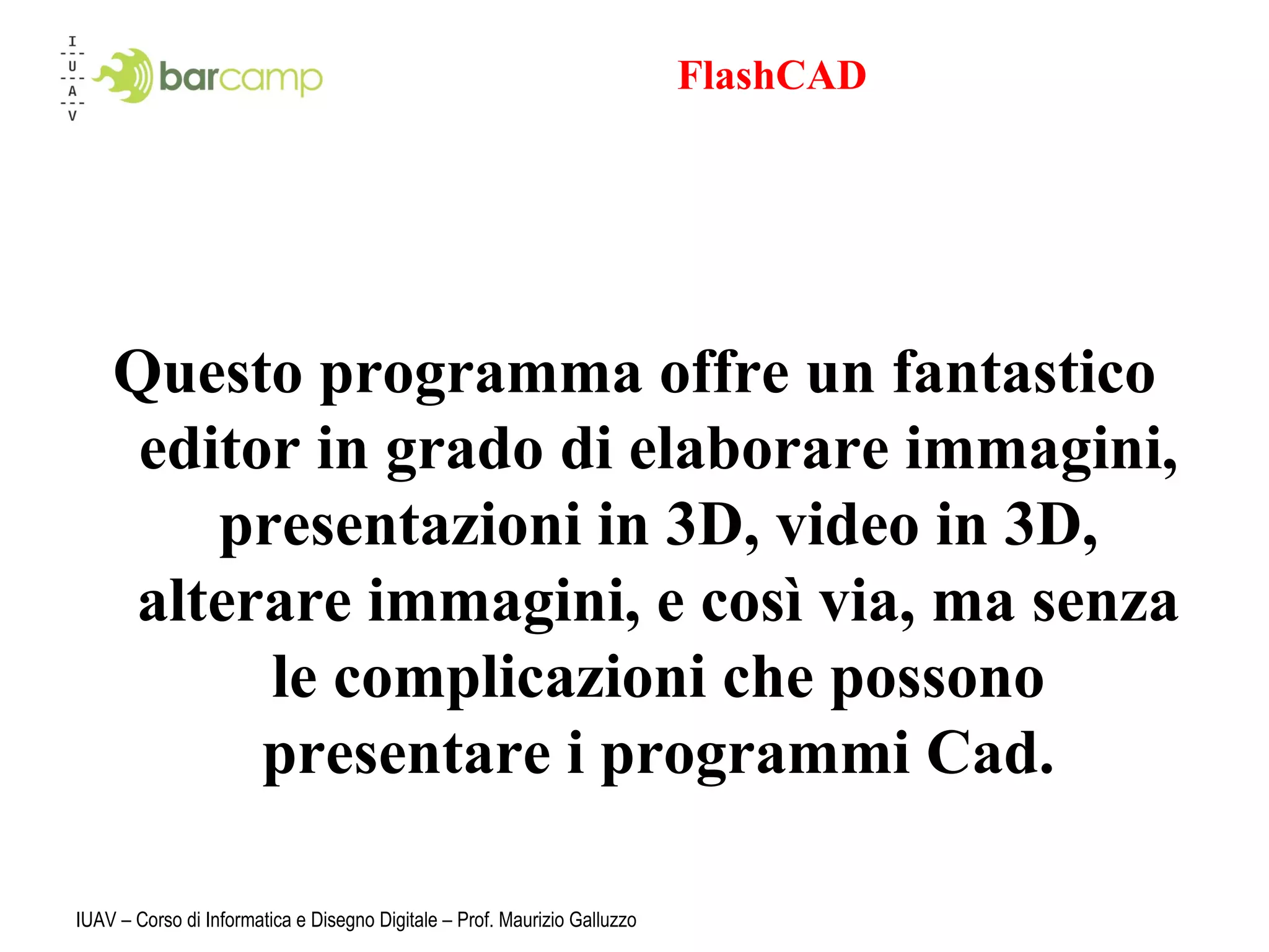 Giorgia giacuzzo presentazione flashcad | PPT