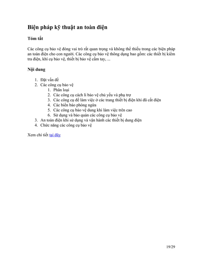 Giáo trình an toàn điện-hay | PDF