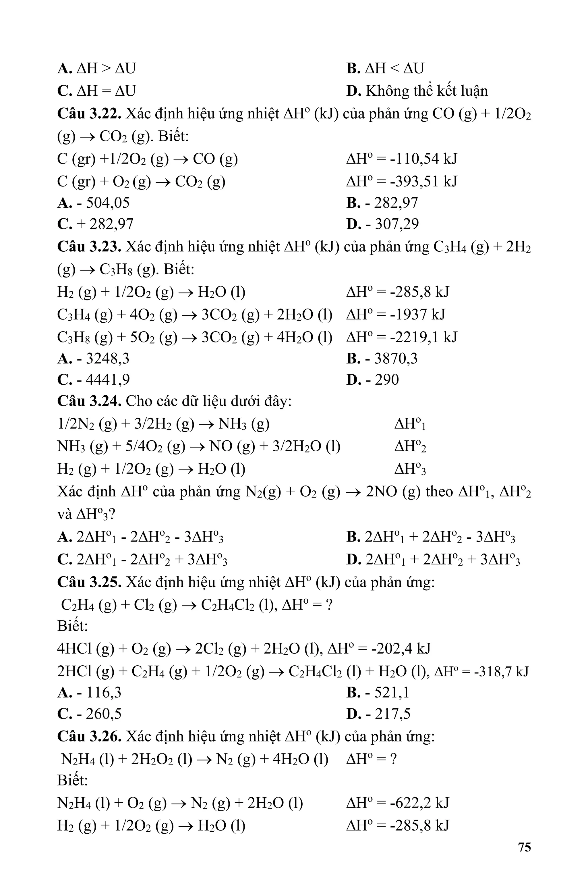 Giáo trình Bài tập Hóa đại cương - Huỳnh Nguyễn Anh Tuấn (Ch.b), Đặng Đình Khôi, Võ Thị Thu Như ...