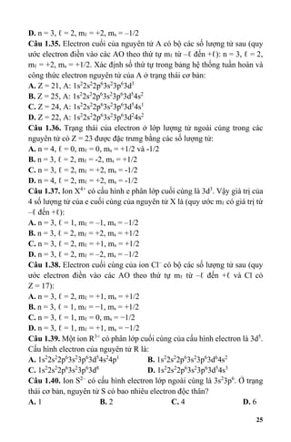Giáo trình Bài tập Hóa đại cương - Huỳnh Nguyễn Anh Tuấn (Ch.b), Đặng Đình Khôi, Võ Thị Thu Như ...