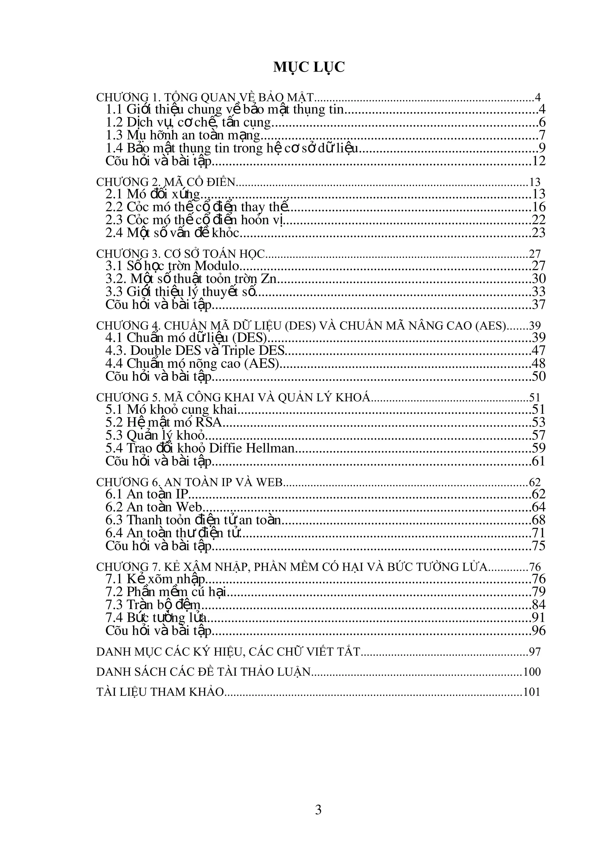 Giáo trình bảo mật thông tin | PDF