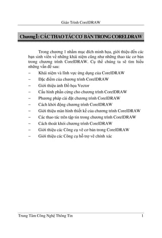 Giáo trình corel draw cơ bả | PDF