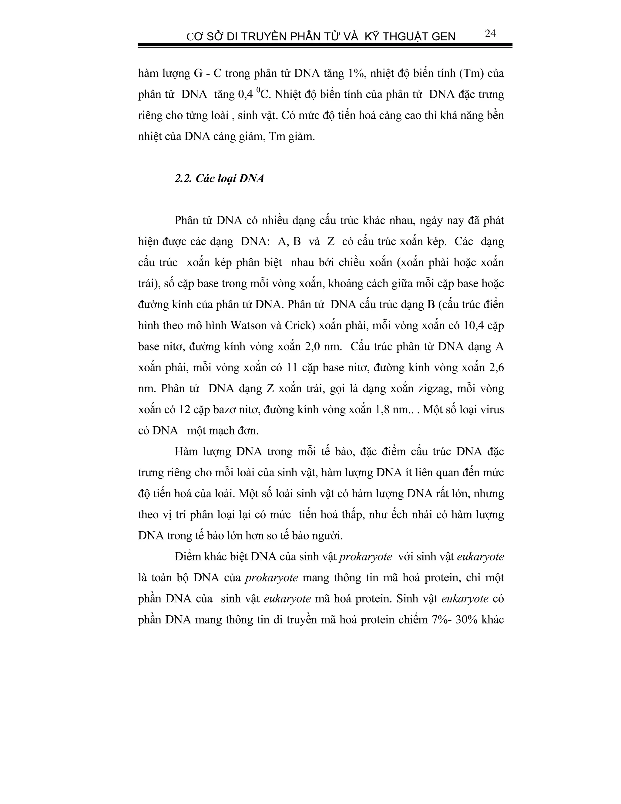 Giáo trình Cơ sở di truyền phân tử và kỹ thuật gen.pdf