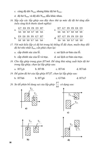 Giáo trình dung sai - kỹ thuật đo, Giáo trình dùng cho sinh viên ngành ...