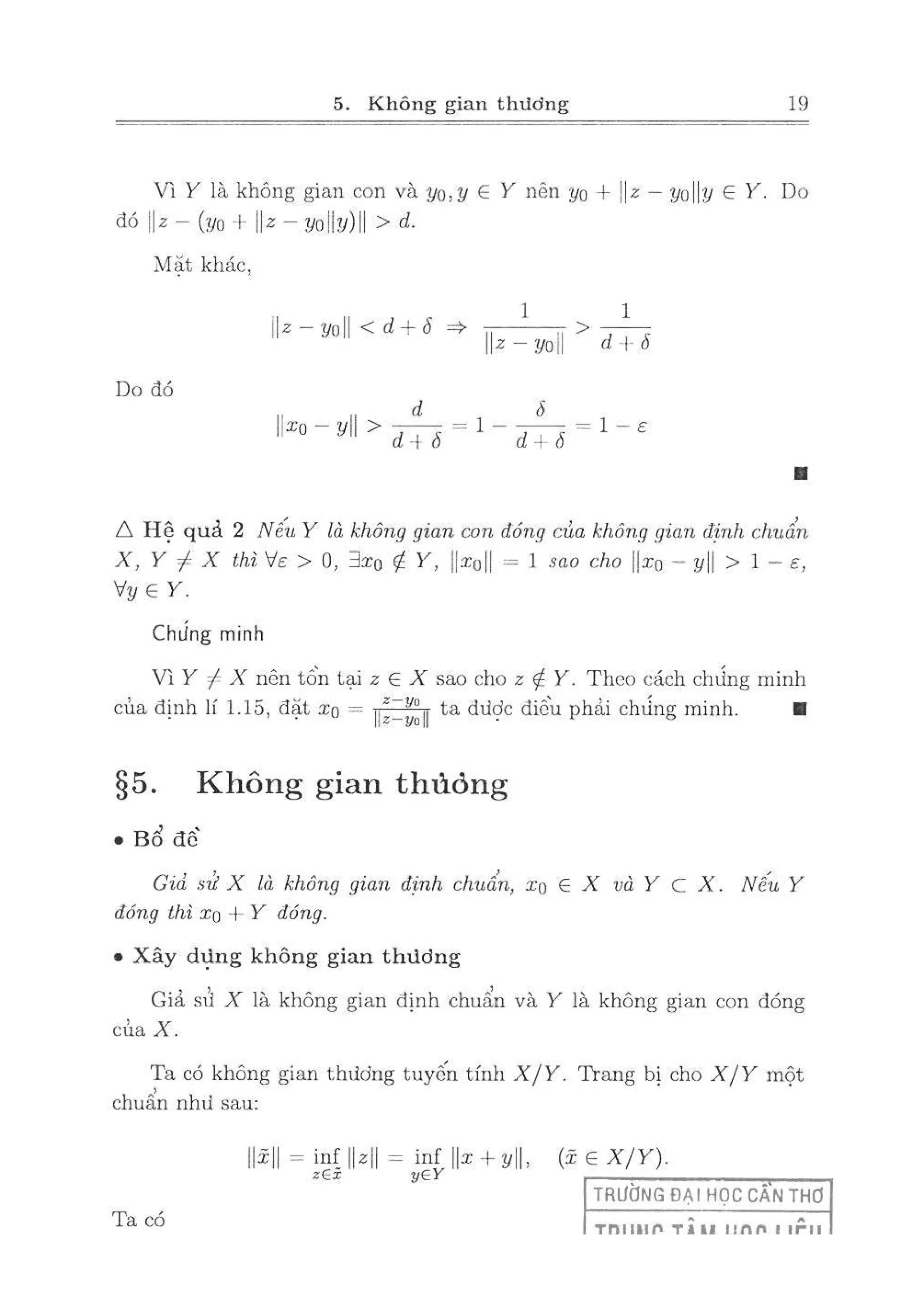 Giáo trình giải tích hàm - Trường ĐH Cần Thơ.pdf