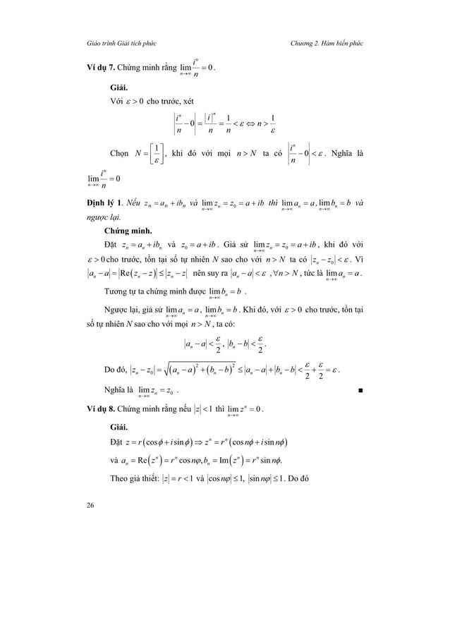 Giáo trình giải tích phức - Trường ĐH Cần Thơ.pdf