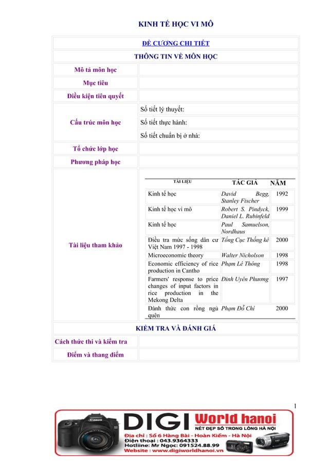 Tài liệu kinh tế vi mô | DOC