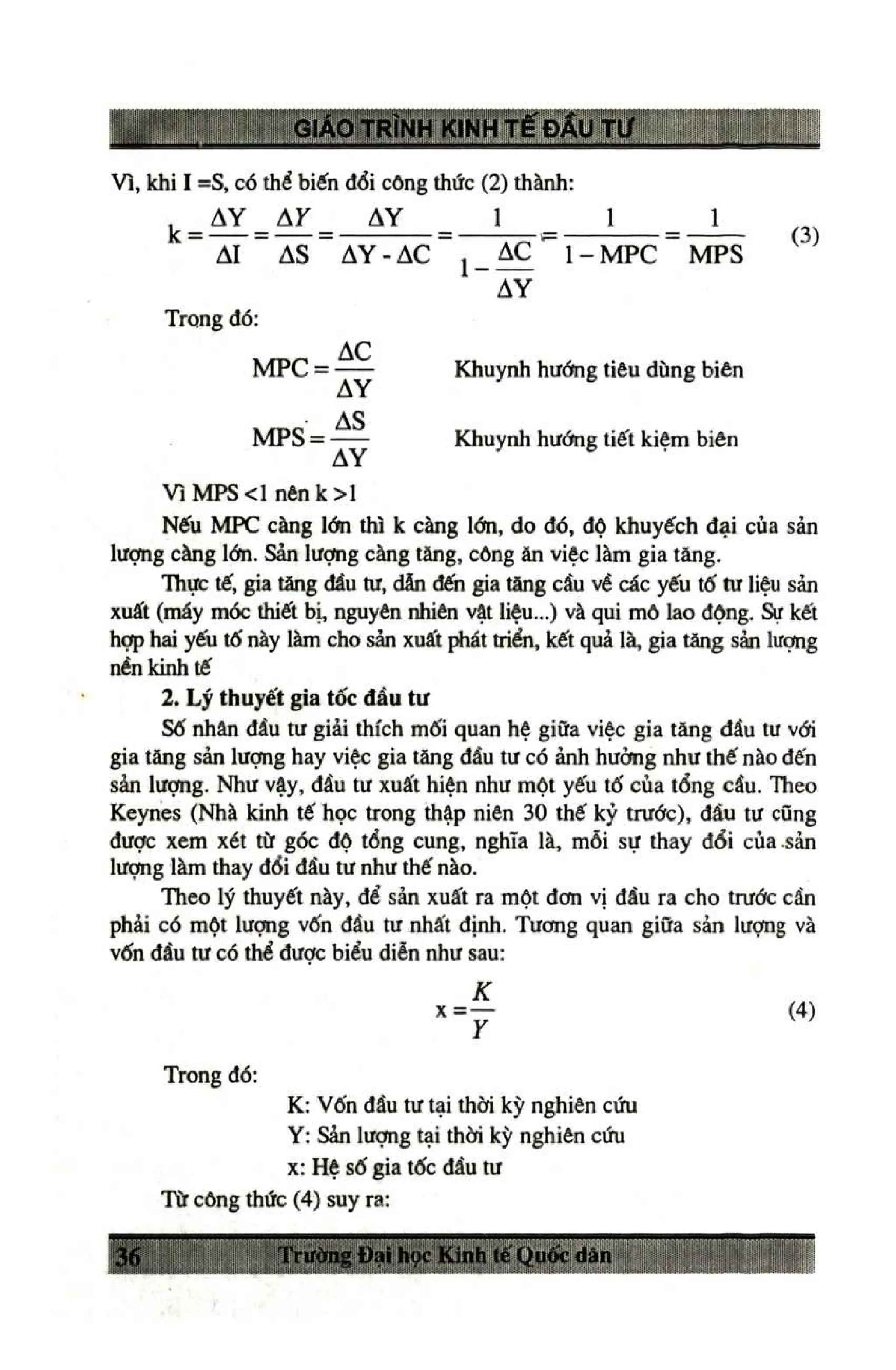 Giáo trình kinh tế đầu tư (Economic Investment) | PDF