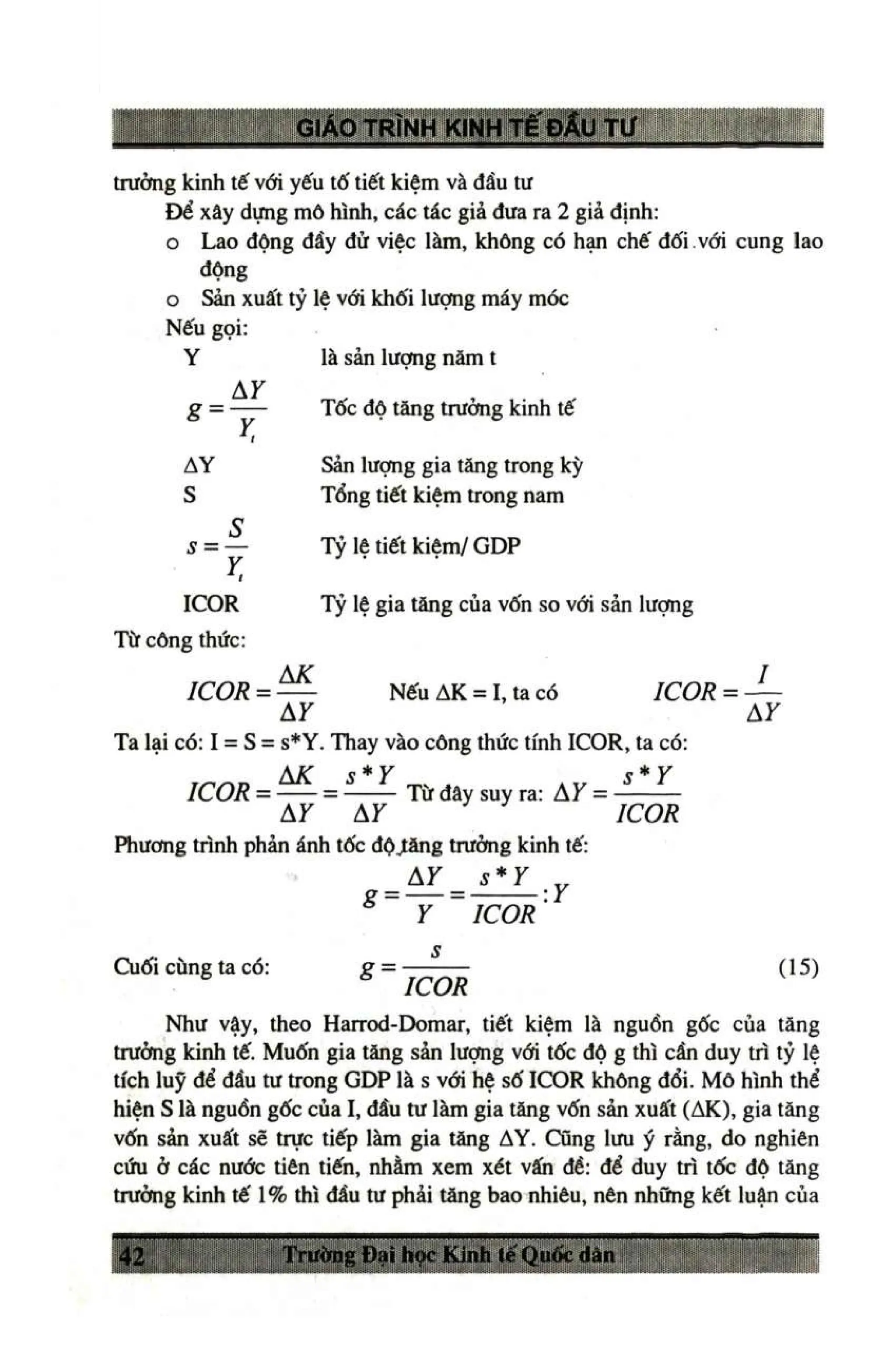 Giáo trình kinh tế đầu tư (Economic Investment) | PDF