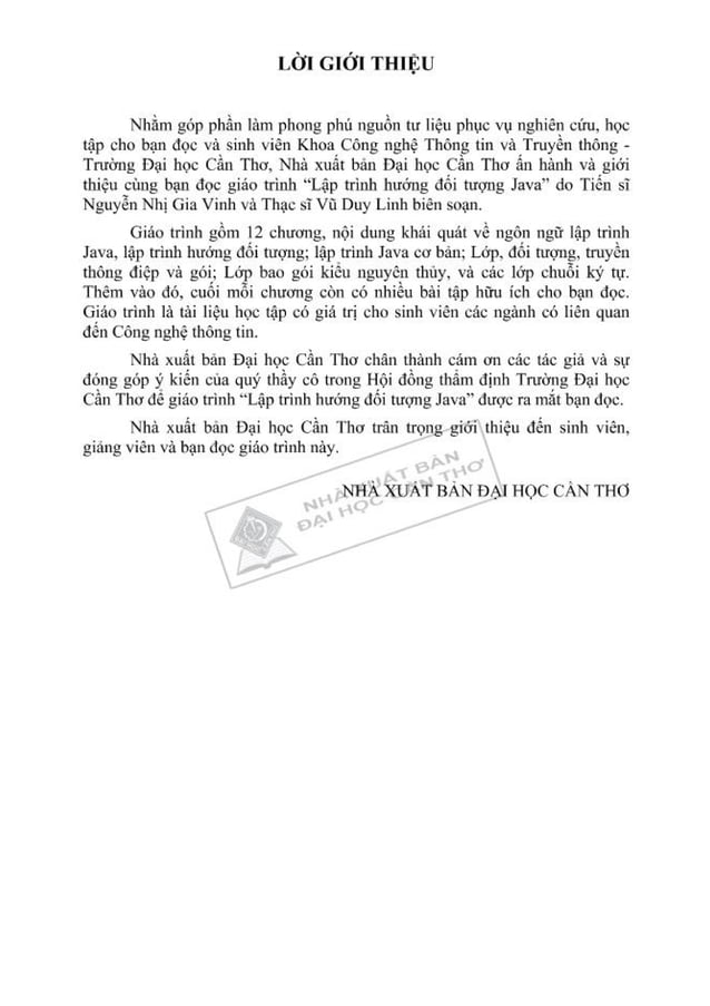 Giáo trình lập trình hướng đối tượng Java.pdf