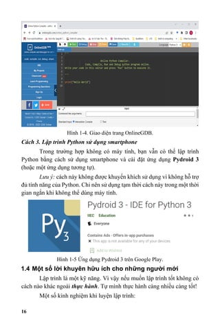 Giáo trình lập trình Python căn bản - Trần Nhật Quang, Phạm Văn Khoa.pdf