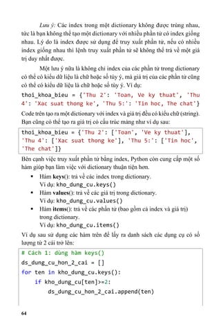 Giáo trình lập trình Python căn bản - Trần Nhật Quang, Phạm Văn Khoa.pdf